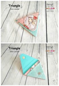 Triangle Coin Wallet pattern - Sew Modern Bags
