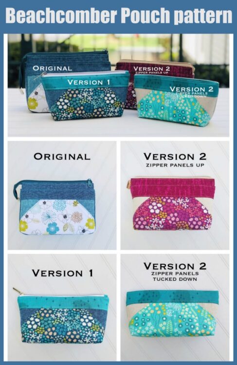 Beachcomber Pouch (2 styles) sewing pattern - Sew Modern Bags