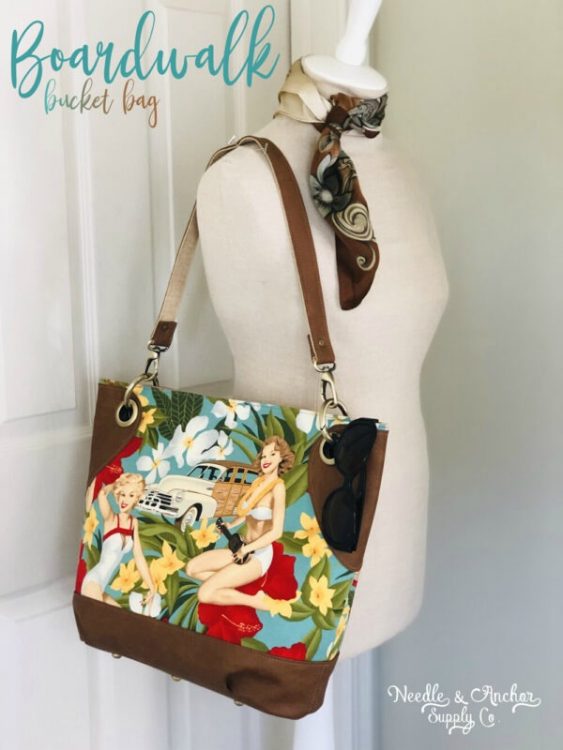 Boardwalk Bucket Bag (2 sizes) sewing pattern - Sew Modern Bags
