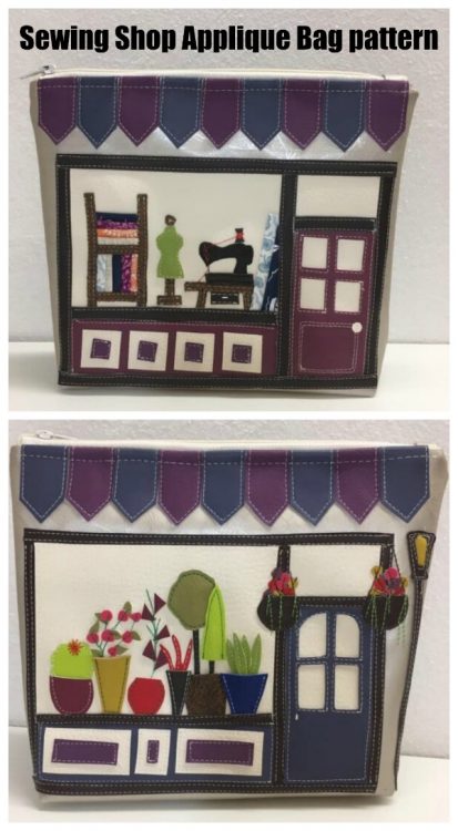 Sewing Shop Applique Bag sewing pattern - Sew Modern Bags