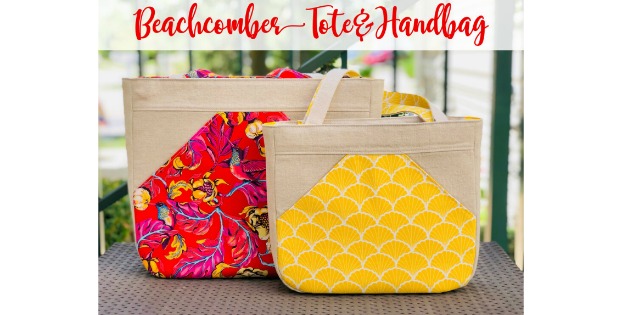 Beachcomber Tote and Handbag (2 sizes) sewing pattern - Sew Modern Bags