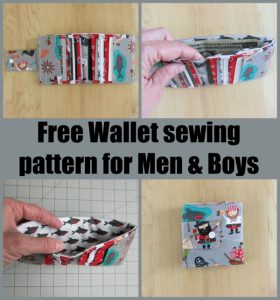 Free Wallet sewing pattern for Men and Boys - Sew Modern Bags