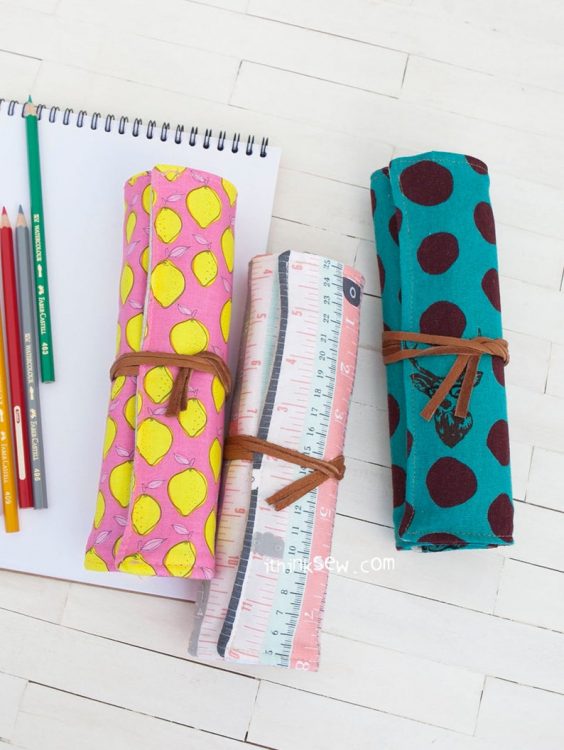 Angela Roll-up Pencil Case Sewing Pattern - Sew Modern Bags