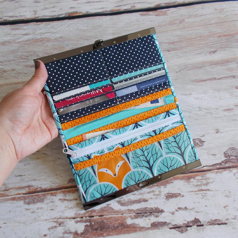 Rozy Wallet sewing pattern with video - Sew Modern Bags
