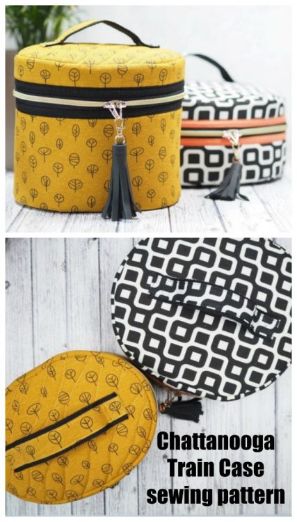 Chattanooga Train Case sewing pattern - Sew Modern Bags