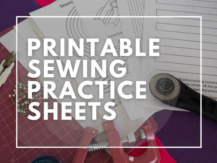 Printable Stitching Practice Sheets for beginners - Sew Modern Bags