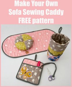 Make Your Own Sofa Sewing Caddy FREE pattern - Sew Modern Bags