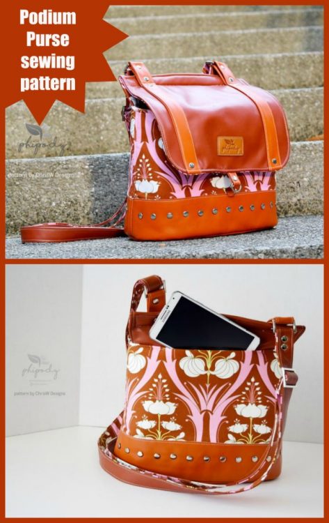 Podium Purse sewing pattern - Sew Modern Bags