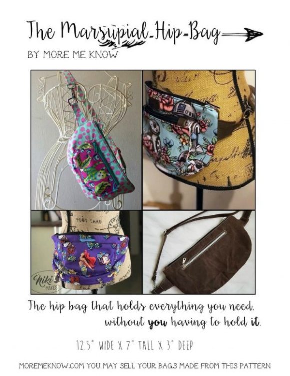 The Marsupial Hip Bag (with video) sewing pattern - Sew Modern Bags