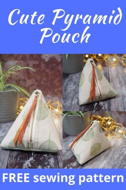 Cute Pyramid Pouch FREE sewing pattern - Sew Modern Bags