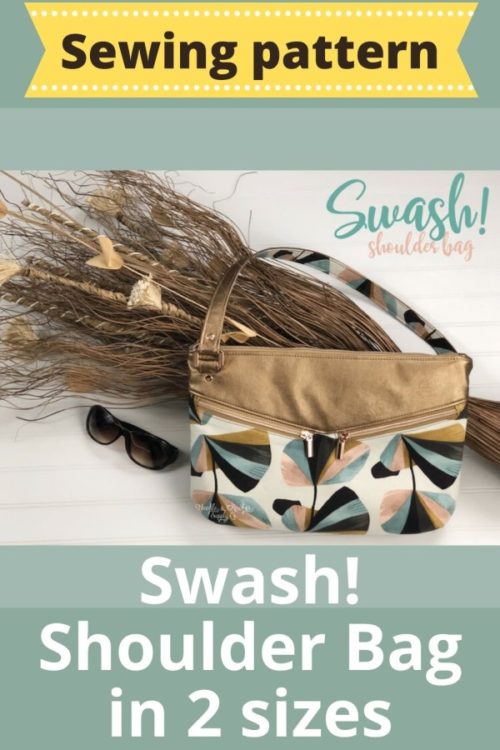 Swash! Shoulder Bag sewing pattern (2 sizes) - Sew Modern Bags