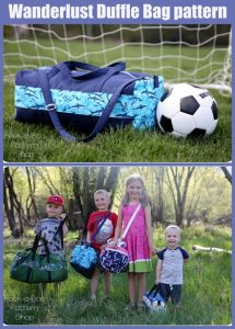 Wanderlust Duffle Bag sewing pattern - Sew Modern Bags