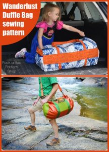 Wanderlust Duffle Bag sewing pattern - Sew Modern Bags