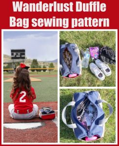 Wanderlust Duffle Bag sewing pattern - Sew Modern Bags