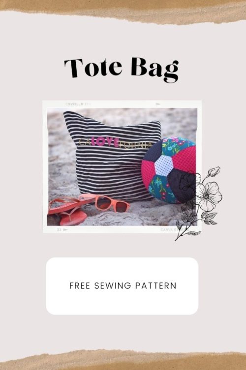 Simple Tote Bag FREE sewing pattern - Sew Modern Bags