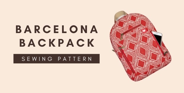 Barcelona Backpack sewing pattern - Sew Modern Bags
