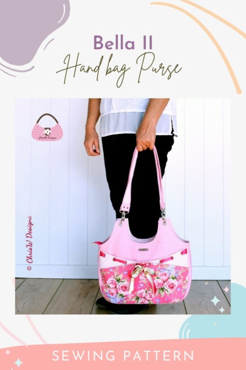 Bella II Handbag Purse sewing pattern - Sew Modern Bags