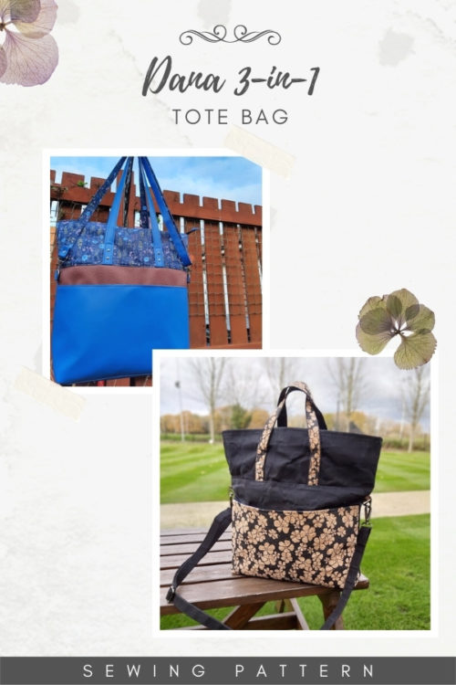 Dana 3-in-1 Tote Bag sewing pattern - Sew Modern Bags