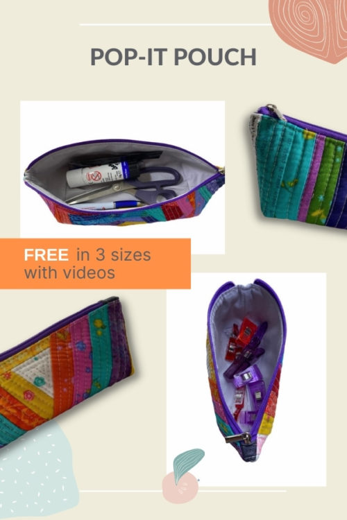 Pop-It Pouch (FREE in 3 sizes with videos) - Sew Modern Bags
