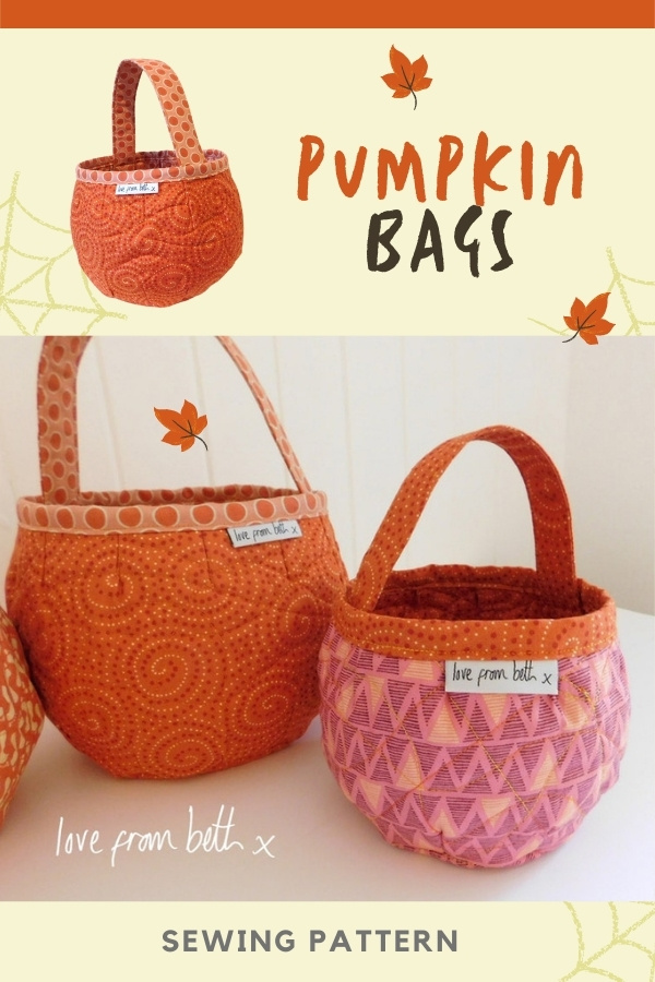 Pumpkin Bags sewing pattern - Sew Modern Bags