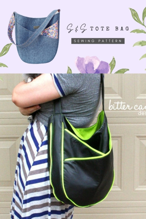 S and S Tote Bag purse sewing pattern with video - Sew Modern Bags