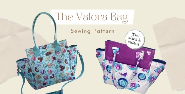The Valora Bag sewing pattern (Two sizes and videos) - Sew Modern Bags