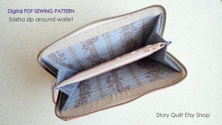 Sasha Zip Around Wallet sewing pattern - Sew Modern Bags