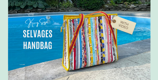 King Size Selvages Handbag sewing pattern (with video) - Sew Modern Bags