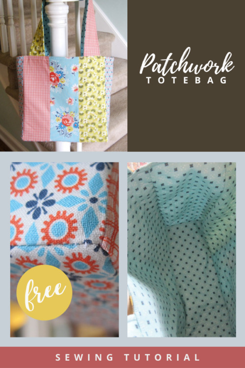 Patchwork Totebag FREE sewing tutorial - Sew Modern Bags