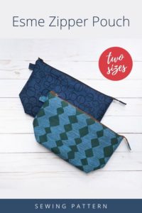 Esme Zipper Pouch sewing pattern (2 sizes) - Sew Modern Bags