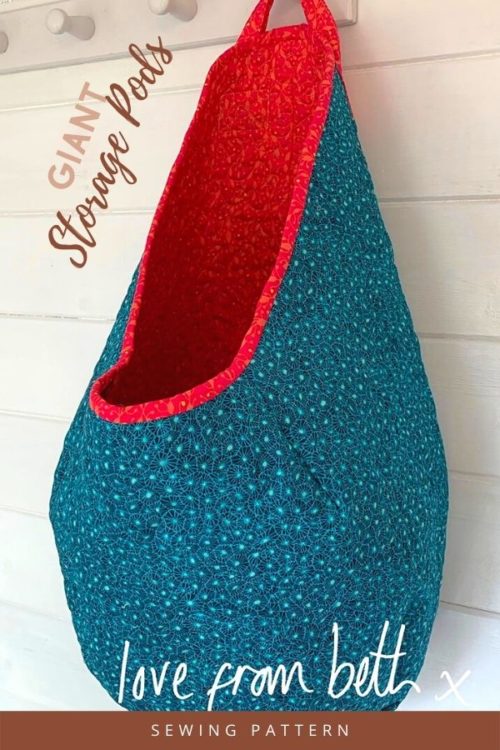 Giant Storage Pods sewing pattern - Sew Modern Bags