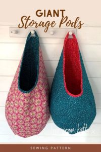 Giant Storage Pods sewing pattern - Sew Modern Bags
