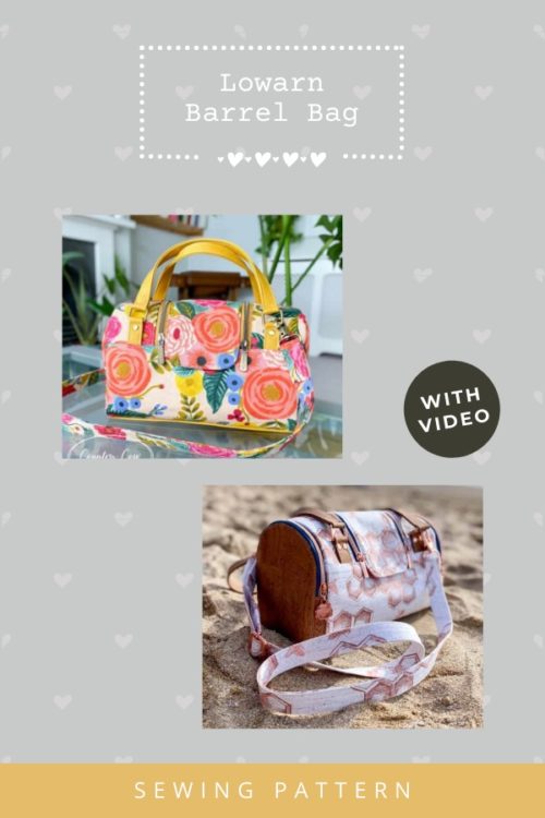 Lowarn Barrel Bag sewing pattern (with video) - Sew Modern Bags