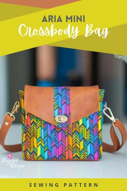 Aria Mini Crossbody Bag sewing pattern - Sew Modern Bags