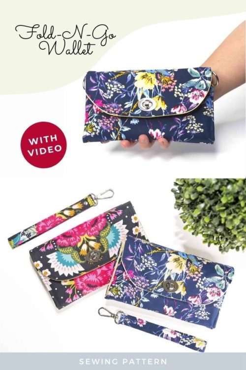 Fold-N-Go Wallet sewing pattern (with video) - Sew Modern Bags