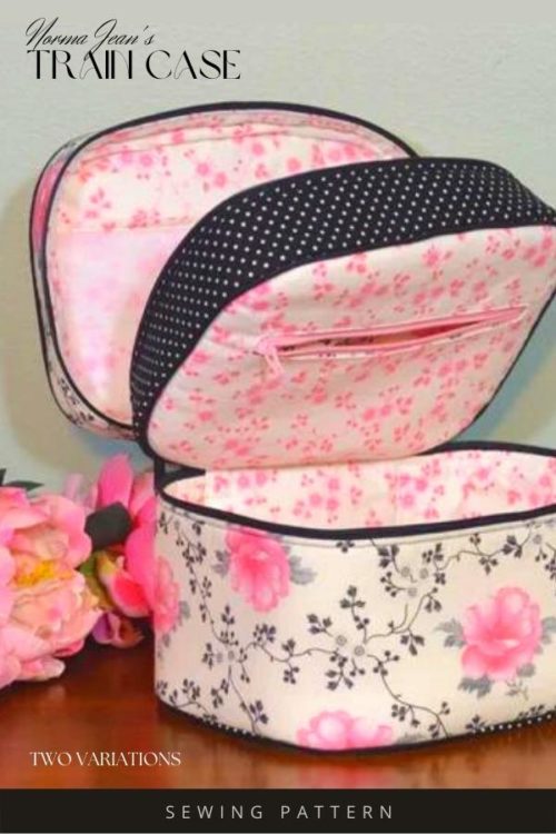 Norma Jean's Train Case sewing pattern (2 variations) - Sew Modern Bags