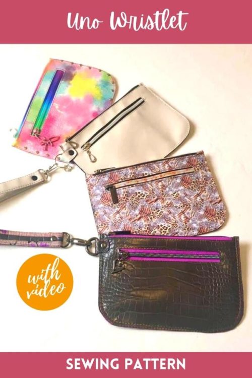 Uno Wristlet sewing pattern (with video) - Sew Modern Bags