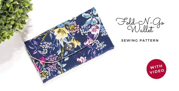 Fold-N-Go Wallet sewing pattern (with video) - Sew Modern Bags