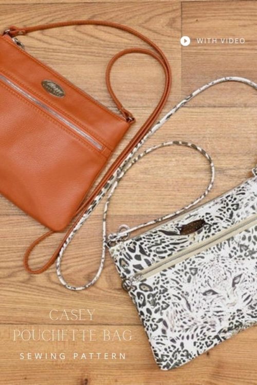 Casey Pouchette Bag sewing pattern (with video) - Sew Modern Bags