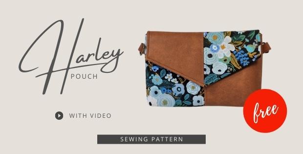 Harley Pouch FREE sewing pattern (with video) - Sew Modern Bags