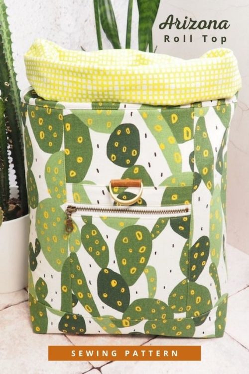 Arizona Roll Top Backpack sewing pattern - Sew Modern Bags