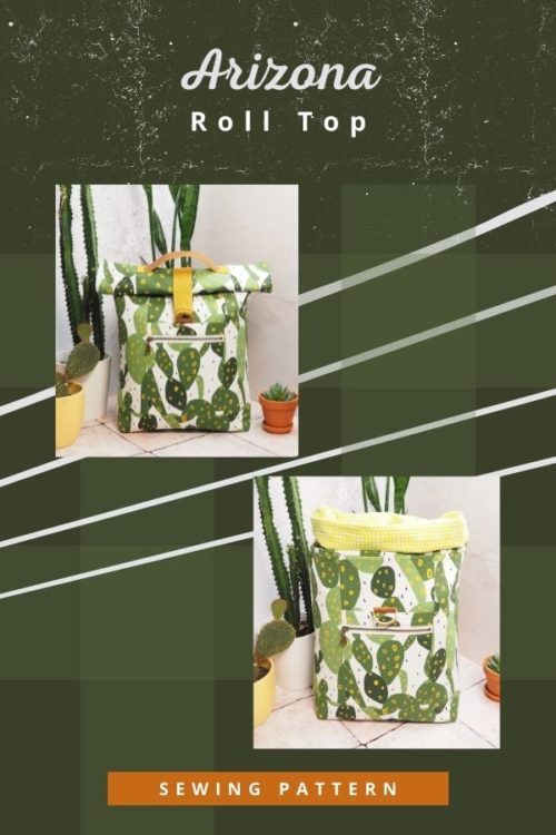 Arizona Roll Top Backpack sewing pattern - Sew Modern Bags