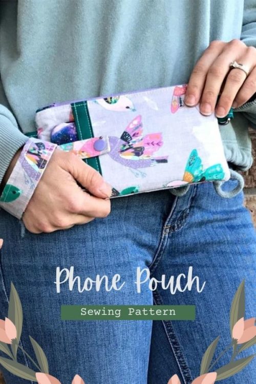 Phone Pouch wristlet sewing pattern - Sew Modern Bags