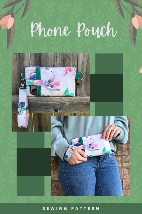 Phone Pouch wristlet sewing pattern - Sew Modern Bags