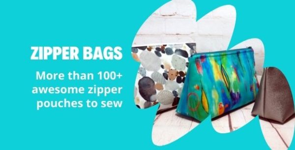 FREE Open Wide Zipper Pouch sewing tutorial in 2 sizes with video - Sew Modern Bags