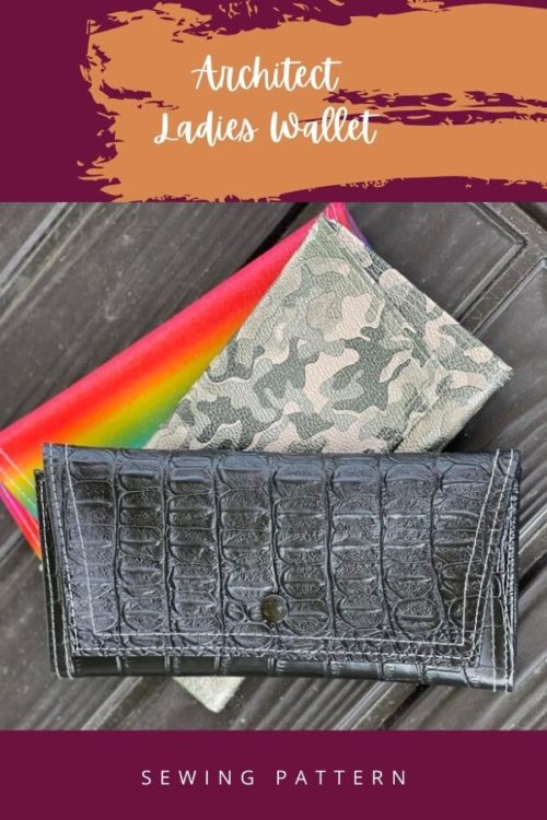 Architect Ladies Wallet sewing pattern - Sew Modern Bags