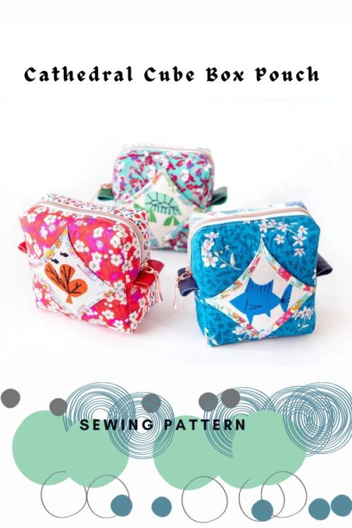 Cathedral Cube Box Pouch sewing pattern - Sew Modern Bags