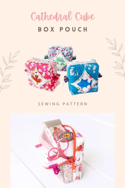 Cathedral Cube Box Pouch sewing pattern - Sew Modern Bags