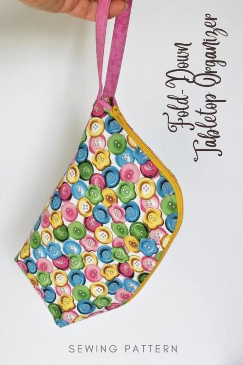 Fold-Down Tabletop Organizer sewing pattern - Sew Modern Bags