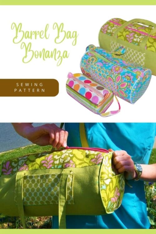 Barrel Bag Bonanza sewing pattern - Sew Modern Bags